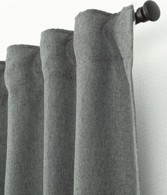 Hotový závěs BASIC s řasící páskou 140x300cm šedý denim