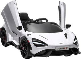 Elektromobil AIYAPLAY pro děti 12V McLaren 765LT s dálkovým ovládáním 2.4G, MP3 hudbou, elektrické vozidlo s klaksonem, světly, křídovými dveřmi, jemn
