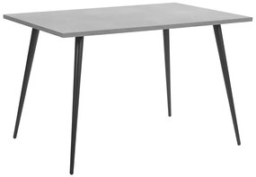 Jídelní stůl s betonovým efektem 120 x 80 cm černý SANTIAGO Beliani