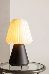 Stolní lampa Fjällen, ořechová barva, ⌀20