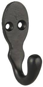IB LAURSEN Kovový háček Single mini Black, černá barva, kov