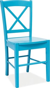 Casarredo - Komfort nábytek Dřevěná jídelní židle CD-56 modrá