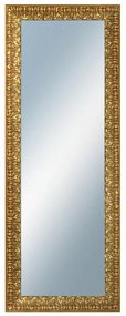 DANTIK - Zarámované zrcadlo - rozměr s rámem cca 60x160 cm z lišty ZVRATNÁ zdobná zlatá (2888)