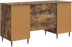 Stůl s policí Kouřový dub 142,5 x 50 x 75 cm Kompozitní dřevo 3414590