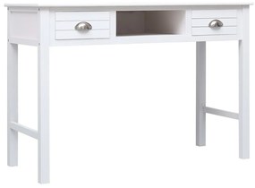 Psací stůl bílý 110 x 45 x 76 cm dřevo 284155