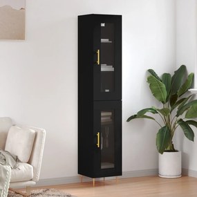 Skříň highboard černá 34,5 x 34 x 180 cm kompozitní dřevo