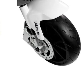 LEAN CARS Elektrická motorka pro děti BMW S1000RR stříbrná tříkolová
