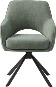 Designová otočná židle Ralayna lesnická zelená