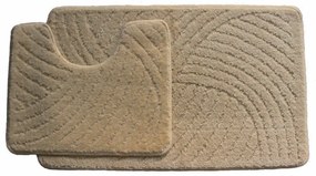 Ervi koupelnová předložka CTN světlé hnědá Comfort, 2 set
