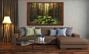 Malvis ® 3D Obraz Kouzelný mechový les Velikost (šířka x výška): 120x80 cm