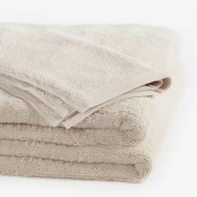 Goldea modalový ručník/osuška s přírodním vláknem - režný 70 x 140 cm