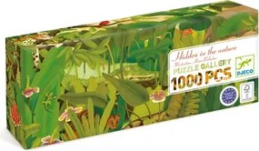 DJECO Panoramatické puzzle Indická džungle / 1000 dílků / rozměr 97 x