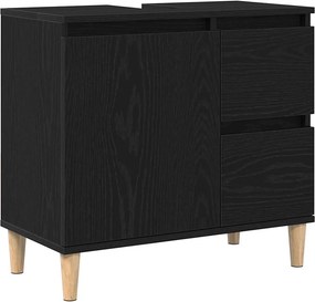 Sada koupelnového nábytku 3 ks Černý dub 30 x 30 x 180 cm 3333086