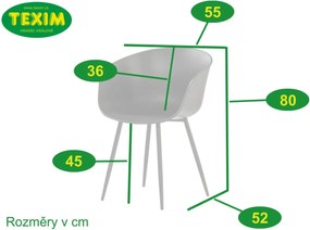 Nábytek Texim Jídelní set GRANDE PASTO + 8x židle RIKKE