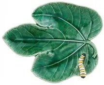 Fig Leaf With Caterpillar 18,5 Cm - Domů