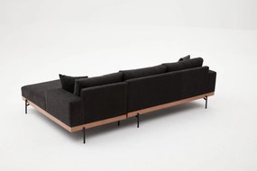 Hanah Home Rohová pohovka LIVA antracitová pravá 287 cm 825BLC2814