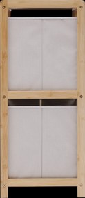 Bambusový regál TIDY se dvěma látkovými boxy, 34,7 x 33 x 77,5 cm