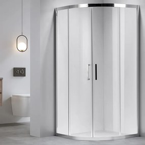 BPS-koupelny Čtvrtkruhový sprchový kout HYD-ZKM119 100x100 chrom/transparent