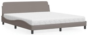 Postel s matrací Dover taupe 180 x 200 cm textil 3208448