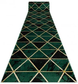 Běhoun EMERALD exkluzivní 1020 glamour, marmur, trojúhelníky zelený/zlatý