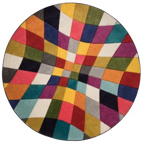 Flair Rugs, Kusový koberec Spectrum Rhumba Multi kruh, 160x160 (průměr) kruh, vícebarevná, ložnice
