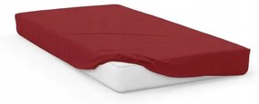 Bavlněné Jersey prostěradlo SOFT 220x200 cm + 25 cm červené