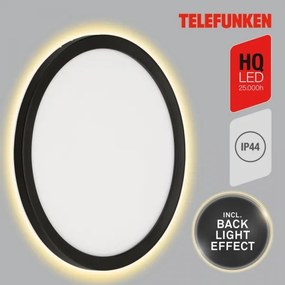 Telefunken 313405TF - LED Venkovní nástěnné svítidlo LED/15W/230V IP44 černá