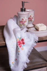 Bavlněný běhoun s květy Little Rose Collection - 50*160 cm