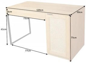 Psací stůl 120cm s vídeňskou vazbou/ 41614