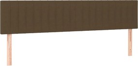 Box spring postel s matrací tmavě hnědá 180x200 cm textil 3140796
