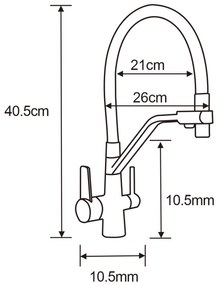 Mexen Bruno, 1-komorový granitový dřez 795x495x200 mm a dřezová baterie Duo, černá skvrnitá, 6513-76-671701-70-B