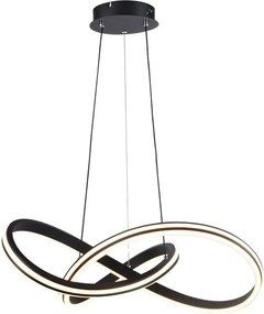 LED Solution Černé závěsné LED svítidlo designové 60cm 40W CCT 23373