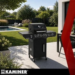 Plynový gril 2+1 10kW Varen Black 3.0 Kaminer