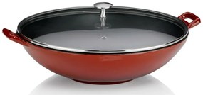 KELA Wok s poklicí litinový CALIDO 36 cm KL-11947