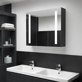 Led Koupelnová Skříňka Se Zrcadlem 89 X 14 X 62 Cm