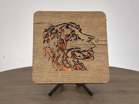 Li-Go "Ohař" lampa 19x19cm provedení povrchu: bříza