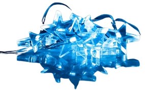 SOLIGHT LED vánoční řetěz - hvězdy, 1,5m, 10 LED, 2 x AA, modré světlo