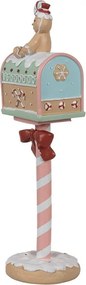 Vánoční dekorace schránka s perníčkem Gingerbread Mailbox Pastello - 11*10*36 cm