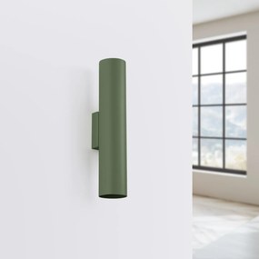 Sollux Lighting Nástěnné svítidlo LAGOS 2 olivově zelené
