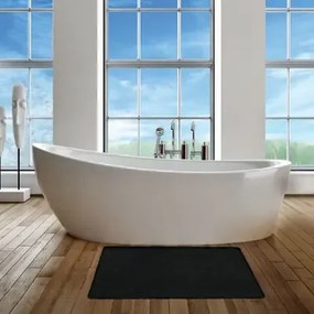 MSV Koupelnová předložka MICROFIBER černá / 40 x 60 cm / polyester / p