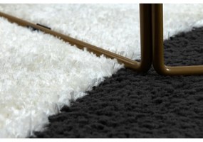Kusový koberec Cladr krémovočerný 80x150cm