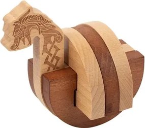 PROFESSOR PUZZLE Hlavolam Vikingská dračí loď / Lost  Found / Dřevo /