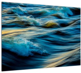 Skleněný obraz - Vlny (70x50 cm)