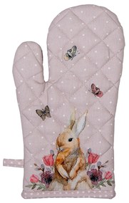 Bavlněná chňapka - rukavice s králíčkem Happy Bunny- 18*30 cm