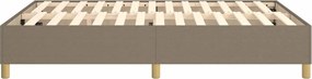 Rám postele s boxspringem taupe 140 x 200 cm textil 3120965