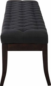 Lavice Ramses látka antik-dunkel 150 cm – černá