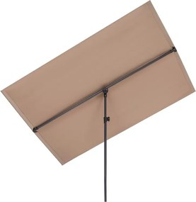 Blumfeldt Flex-Shade XL slunečník, 150 x 210 cm, polyester, UV 50, šedohnědá