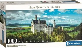 CLEMENTONI Panoramatické puzzle Zámek Neuschwanstein / 1000 dílků / od