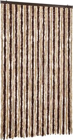 Závěs proti hmyzu béžový a světle hnědý 118x220 cm Chenille 315122