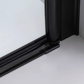 BPS-koupelny Čtvercový sprchový kout HYD-SK08M 90x90 černá/transparent